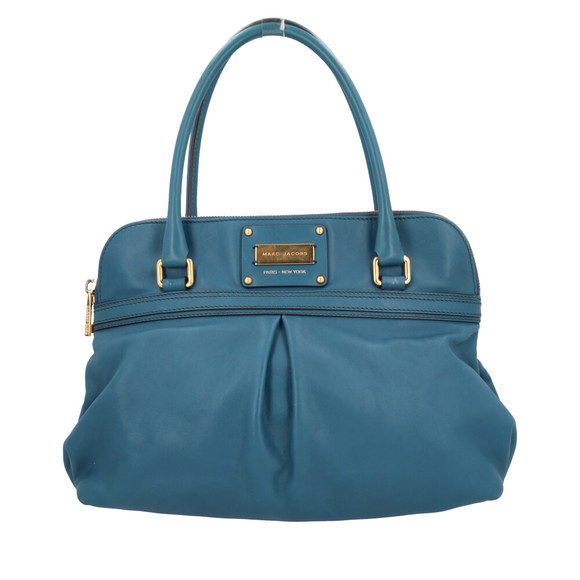 Marc Jacobs | Bags | Marc Jacobs Leather Tote Teal | Poshmark